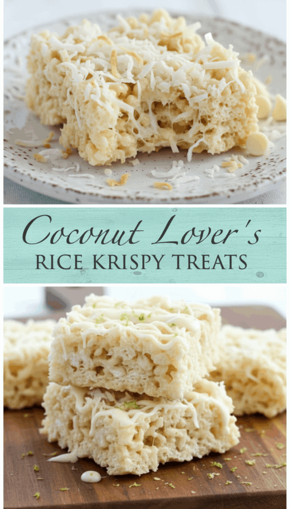Coconut Lovers Rice Krispy Treats – Recipes Lili