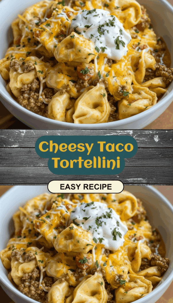 Cheesy Taco Tortellini Bake – Recipes Lili