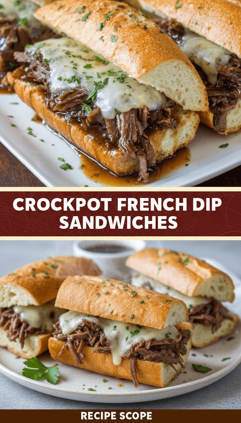 Crockpot French Dip Sandwiches – Recipes Lili