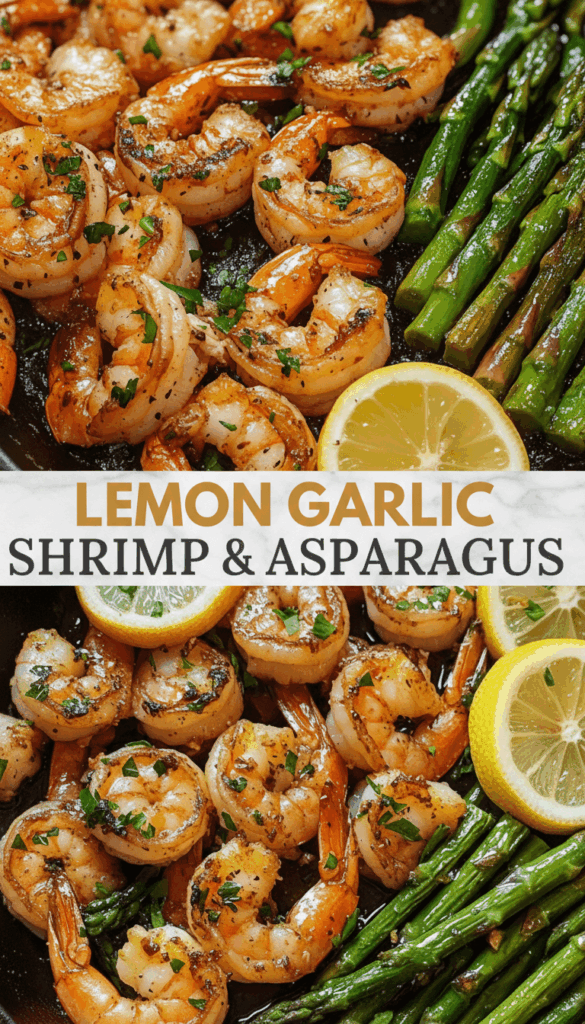 Lemon Garlic Shrimp and Asparagus – Recipes Lili