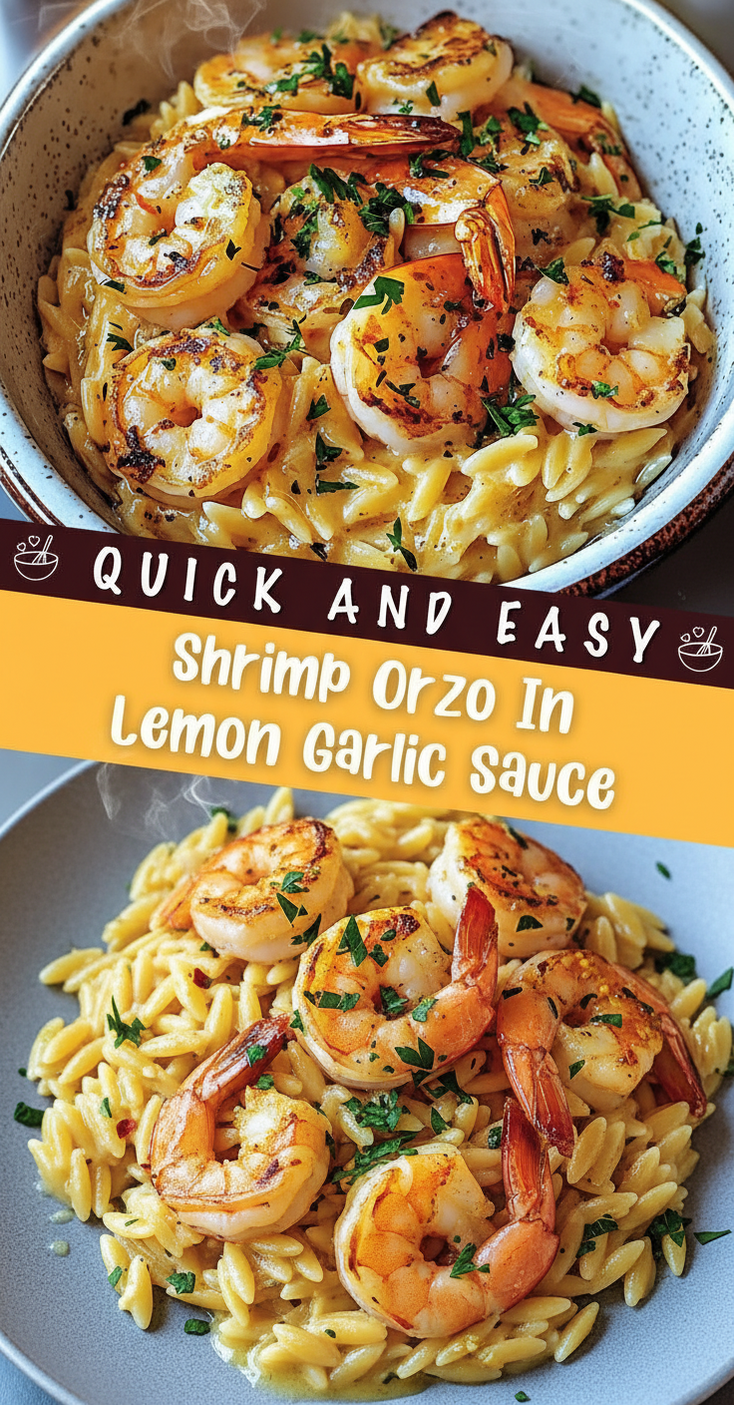 Irresistible Shrimp Orzo in Lemon Garlic Sauce Recipe – Recipes Lili