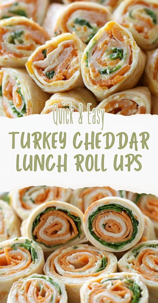 Turkey Cheddar Lunch Roll-Ups – Recipes Lili